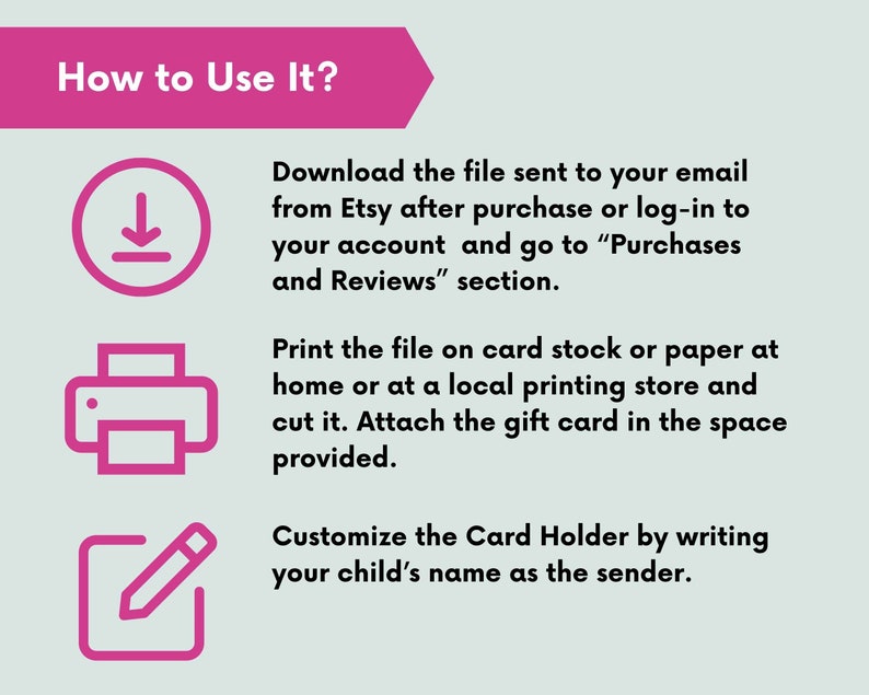 Editable Gift Card Holder Template for Teacherfirst Day of - Etsy