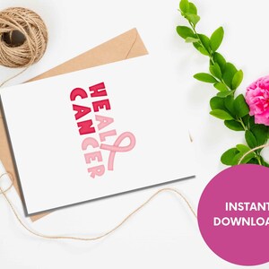 Breast Cancer Get Well Soon Christian Card for Cancer Patients and ...