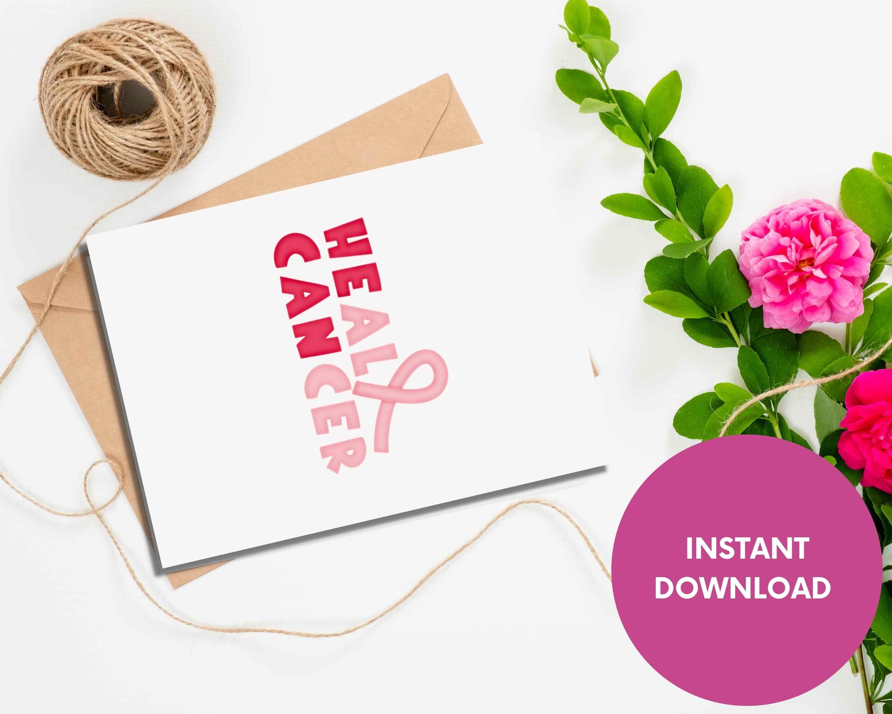 Breast Cancer Get Well Soon Christian Card for Cancer Patients and ...