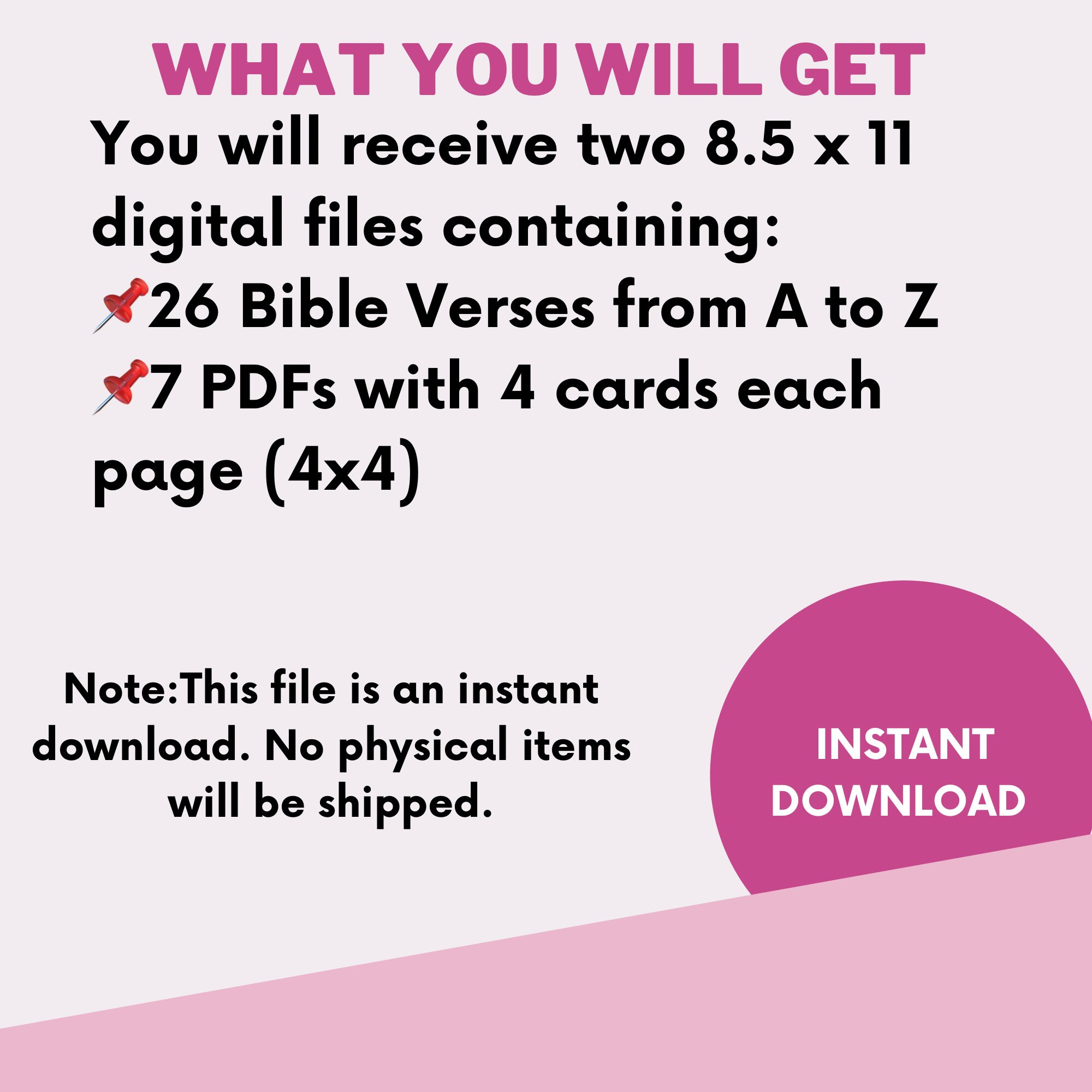 Kids ABC Animal Bible Verse Cards, Bible Verse for Kids Version 1&2 ...