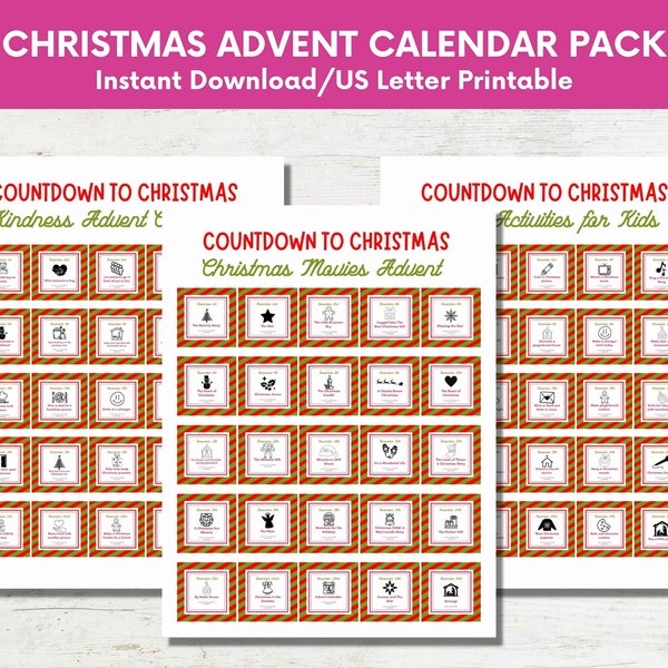 Advent Activity Pack - Etsy