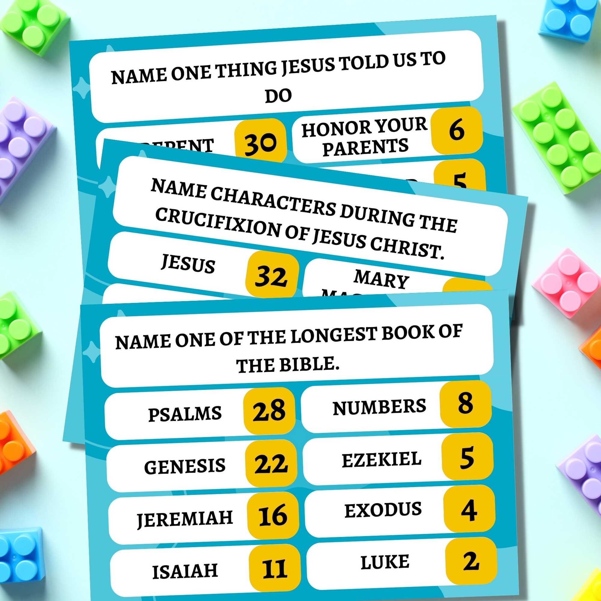28 Printable Bible Feud Game Cards for Family Night,christian Church ...