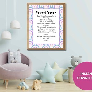 School Prayer Printable: Christian Classroom Decor (digital Download ...