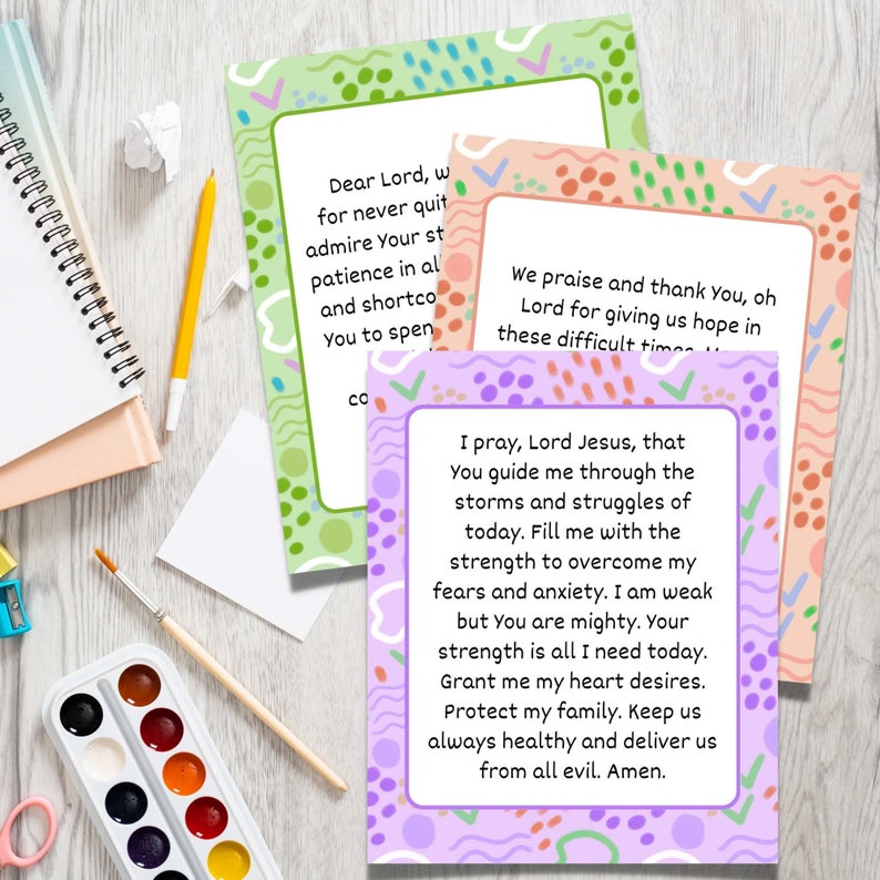 52 Printable Scripture Prayer Card Set,christian Women Prayers ...