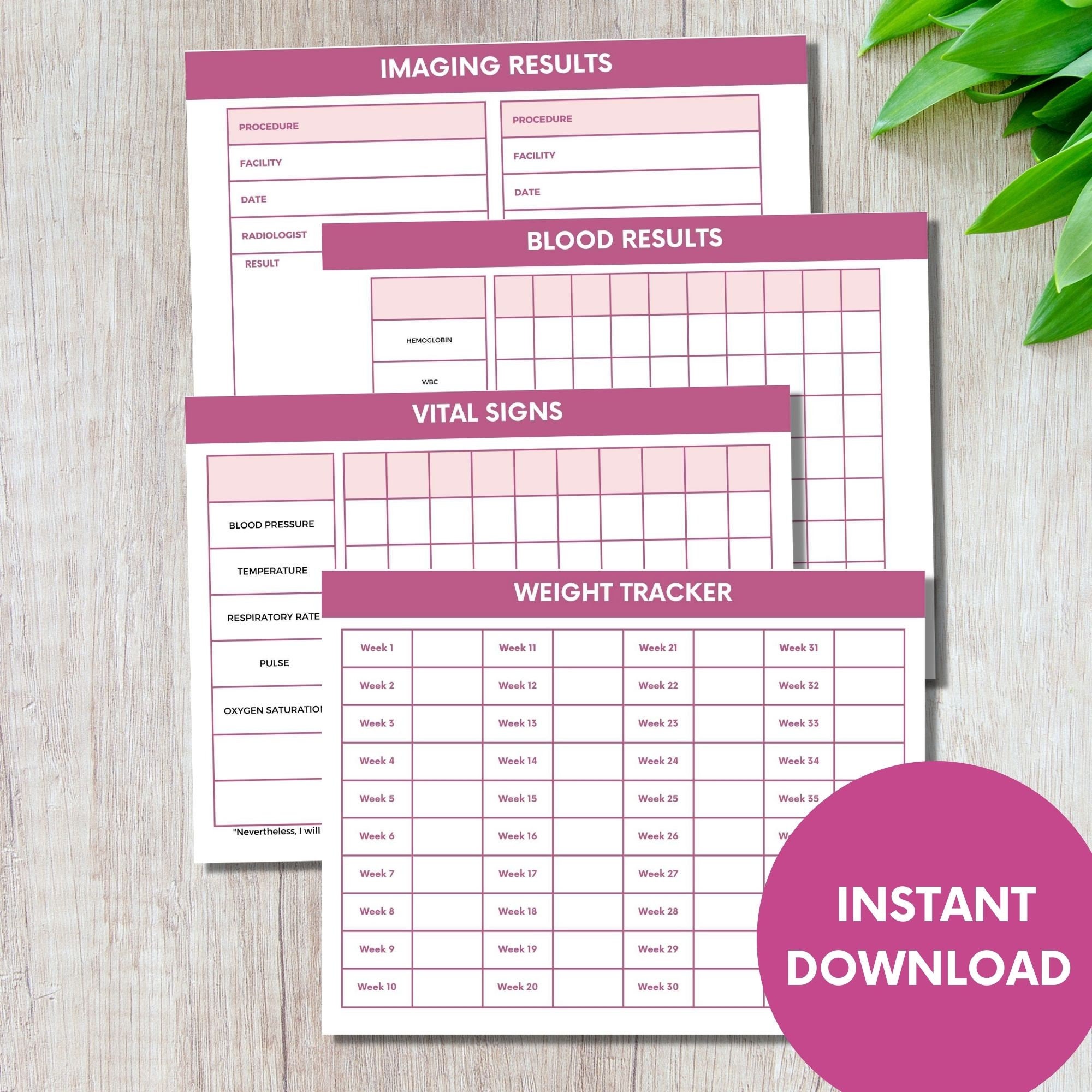 Cancer Patient Planner: Editable Canva Template (digital Download) - Etsy