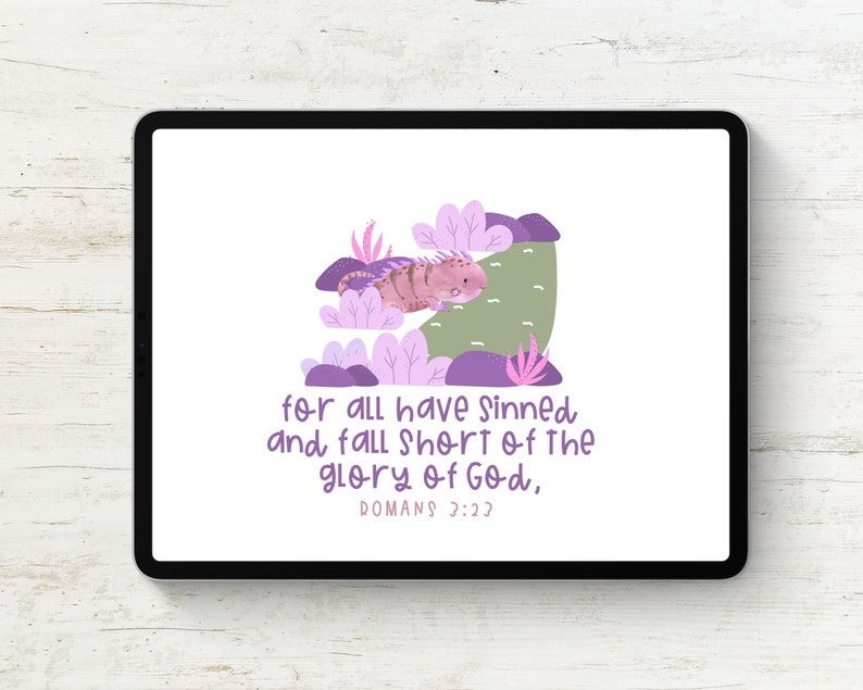 12 Cute and Colorful Bible Verse Digital Stickers for - Etsy