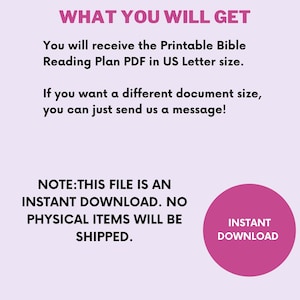 2025 Printable Bible Reading Plan, Read the Bible in 1 Year, Christian ...