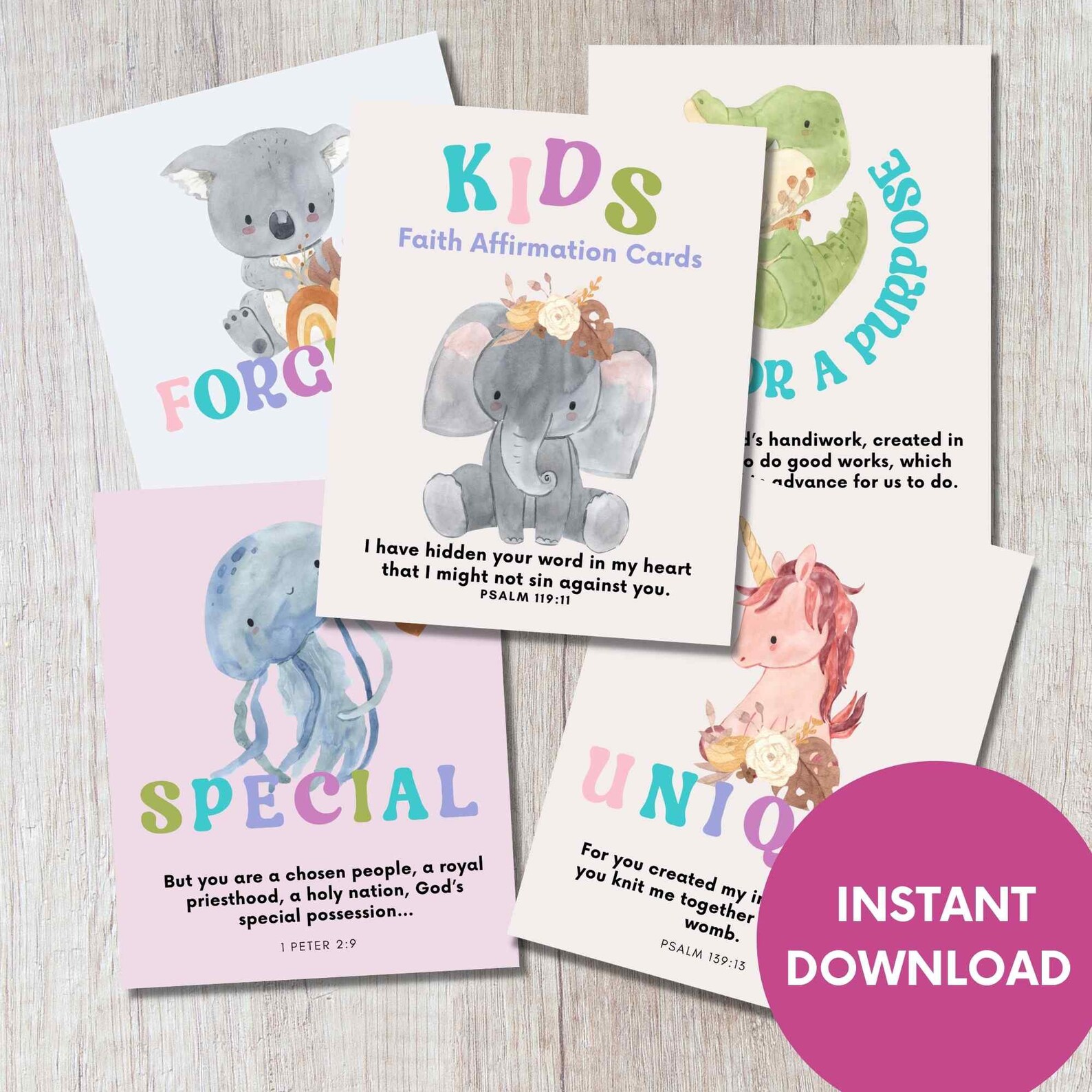 Faith Affirmation Cards Lunchbox Notes for Kids,encouragement Cards ...