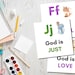 ABC Scripture Cards: Attributes of God, Homeschool Christian Flashcards ...