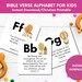 Kids ABC Animal Bible Verse Cards, Bible Verse for Kids, Memory Verse ...