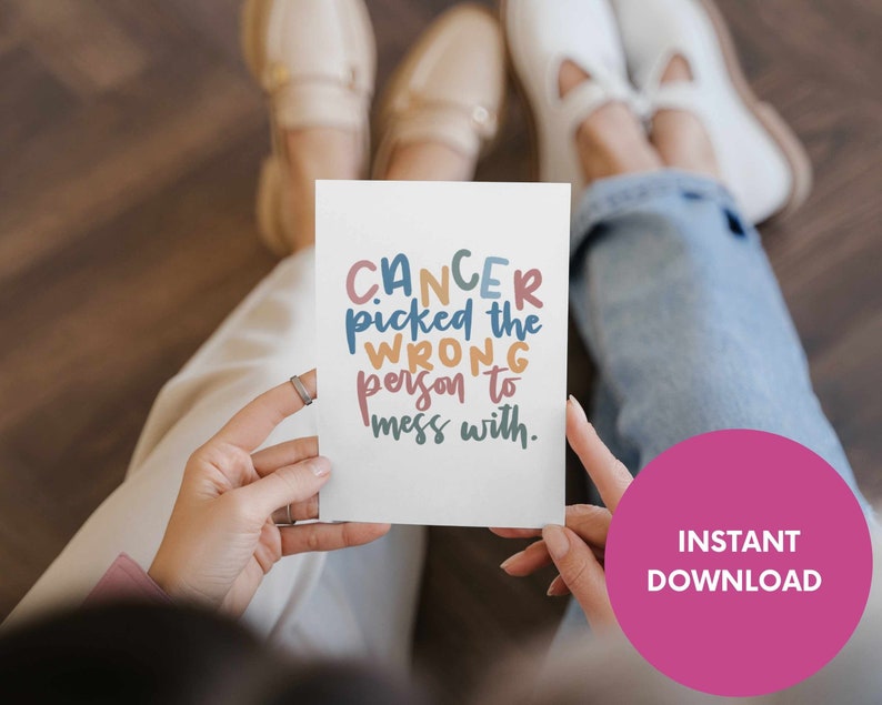 Printable Sympathy Card for Cancer Patients,get Well Soon Thinking of ...