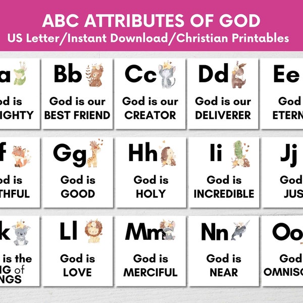 Attributes of God - Etsy