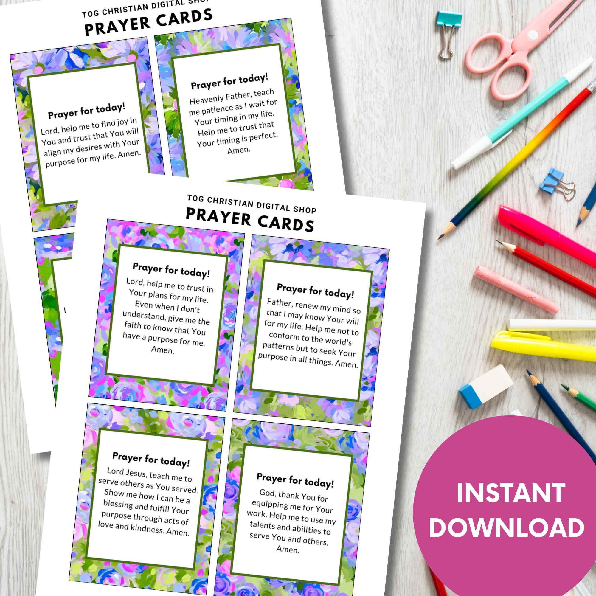 31-day Prayer Cards for Women,christian Faith Printables,daily Prayer ...