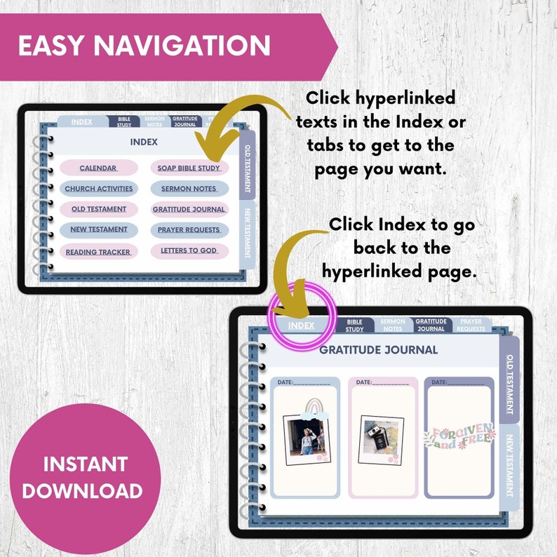 Digital Bible Journal for Goodnotes: Prayer & Bible Study (PDF) - Etsy