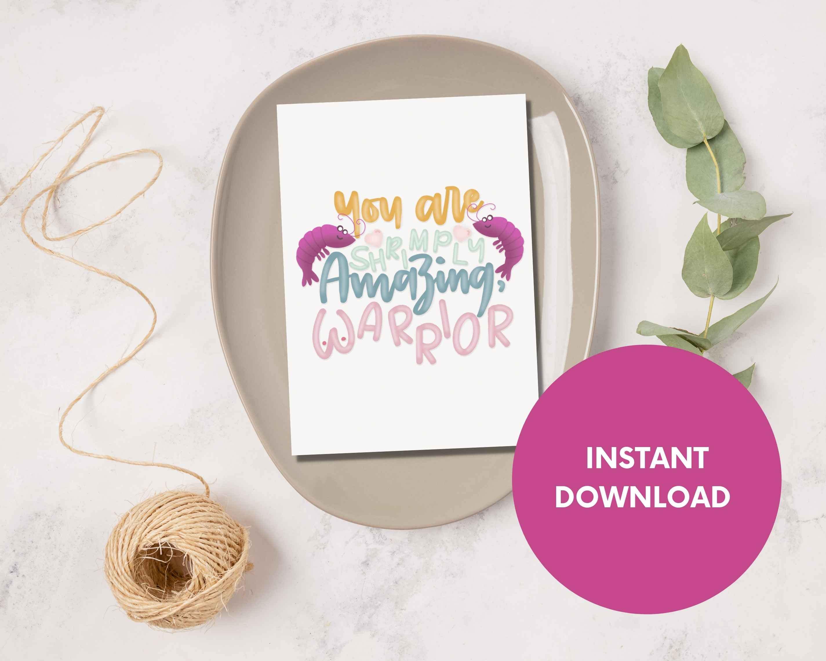 Printable Empathy Card for a Friend With Cancer,sympathy Encouragement ...