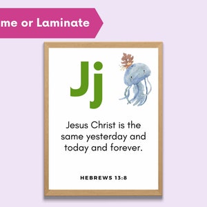 Kids ABC Bible Verse Cards: Printable Scripture, Toddler Learning (PDF ...