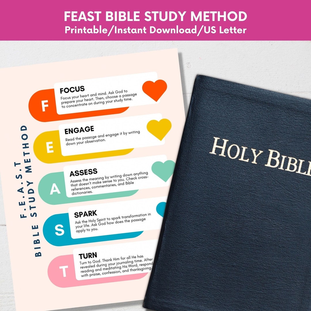 Printable FEAST Devotional Template for Youth Group,christian Bible ...