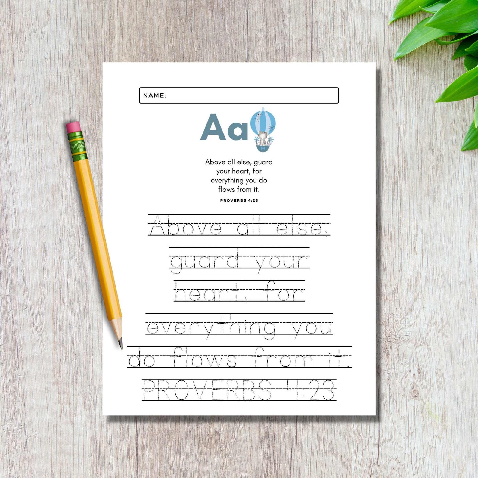 Printable Alphabet Bible Verse Cards and Tracing Worksheet - Etsy