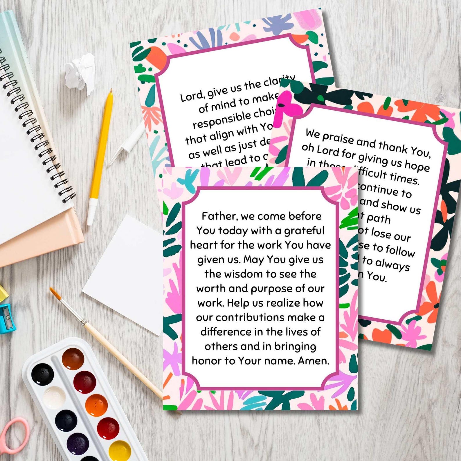 52 Printable Scripture Cards for Women,christian Prayer Card Set ...