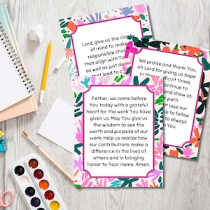 52 Printable Scripture Cards for Women,christian Prayer Card Set ...