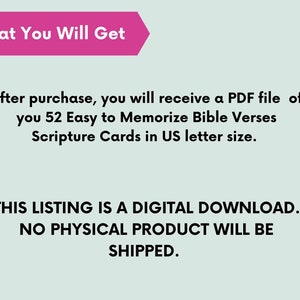52 Bible Verse Scripture Flashcards Memory Verse,kids Christian ...