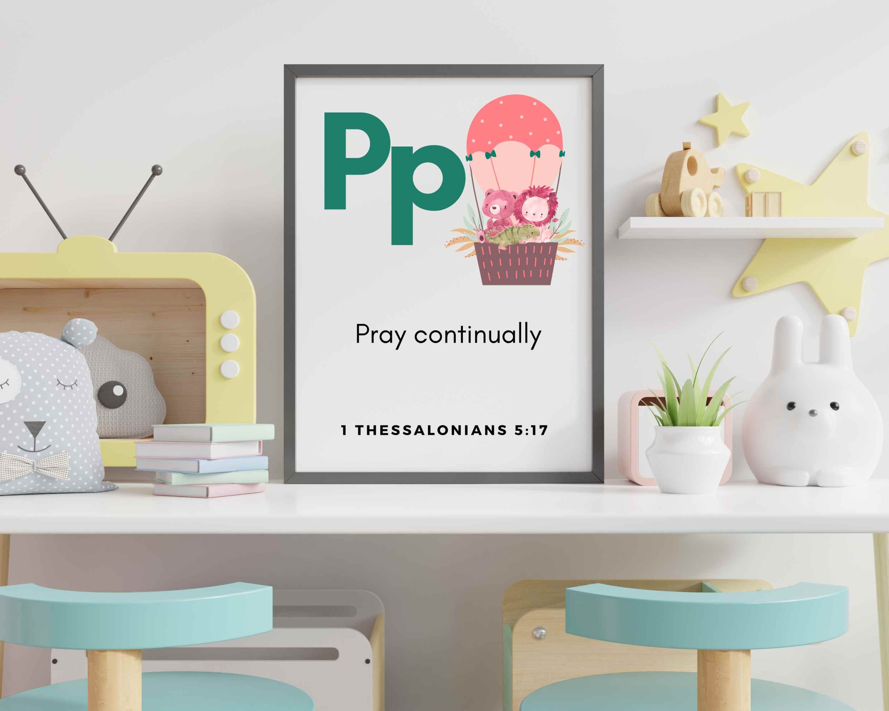 Kids Printable Alphabet Bible Verse Cards From A to Z,ABC Scripture ...