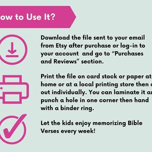 52 Bible Verse Scripture Flashcards Memory Verse,kids Christian ...