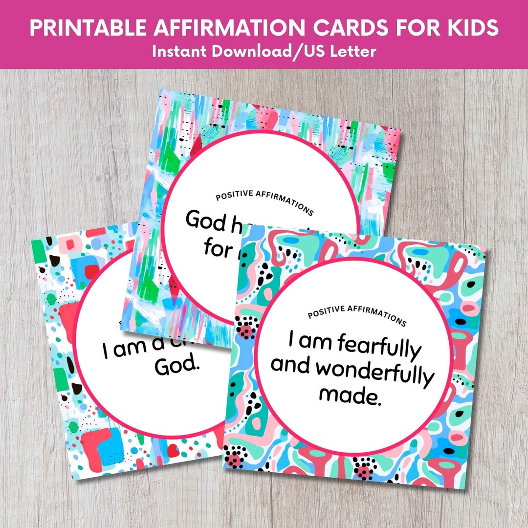 Faith Affirmation Cards Lunchbox Notes for Kids,encouragement Cards ...