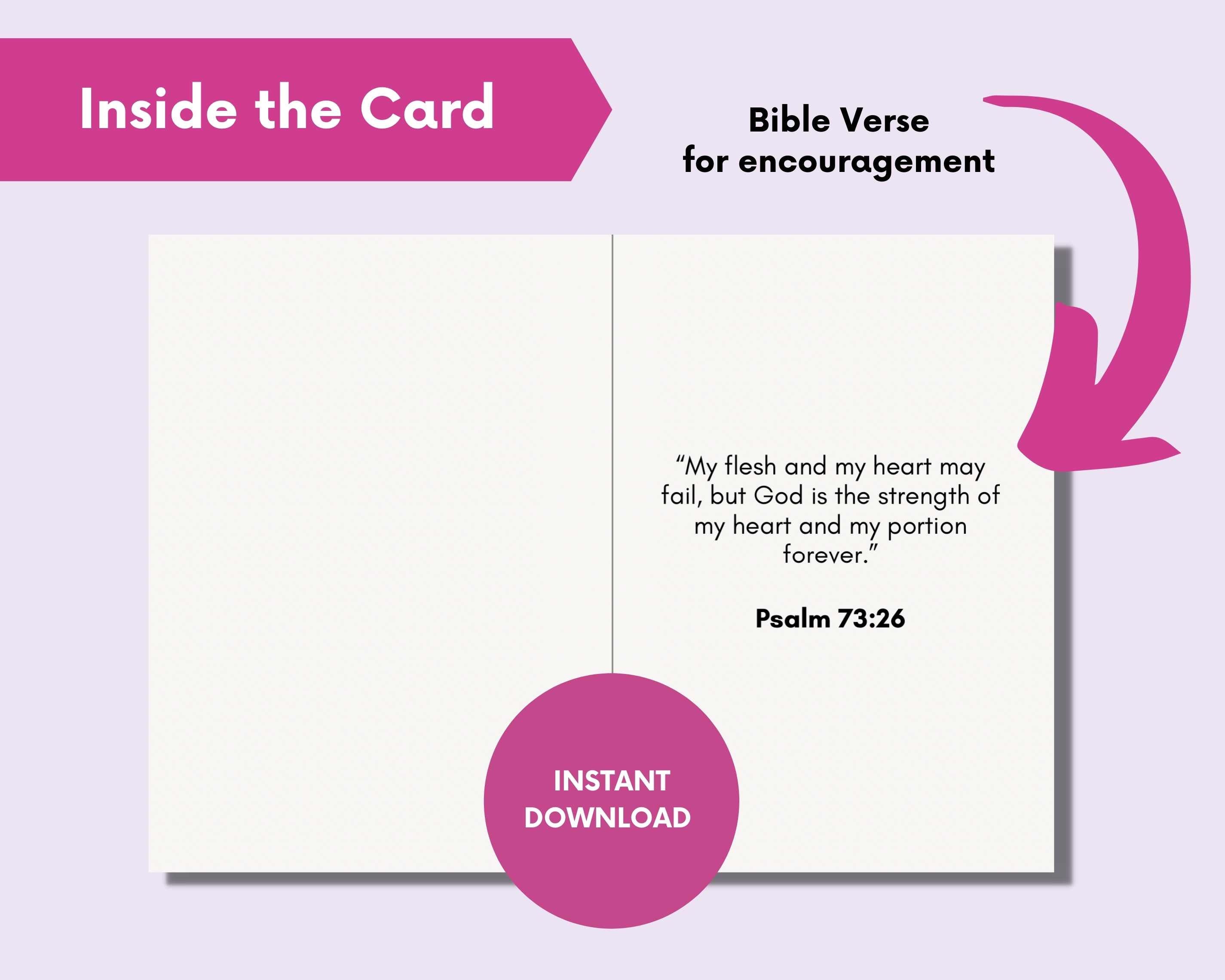 Printable Get Well Soon Cancer Card,empathy Encouragement Thinking of ...