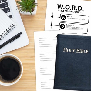 Printable WORD Devotional Template for Women’s Group,christian Bible ...