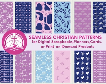 Christian Seamless Pattern - Etsy