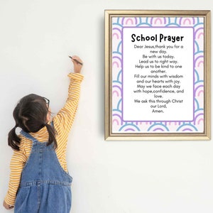 School Prayer Printable: Christian Classroom Decor (digital Download ...