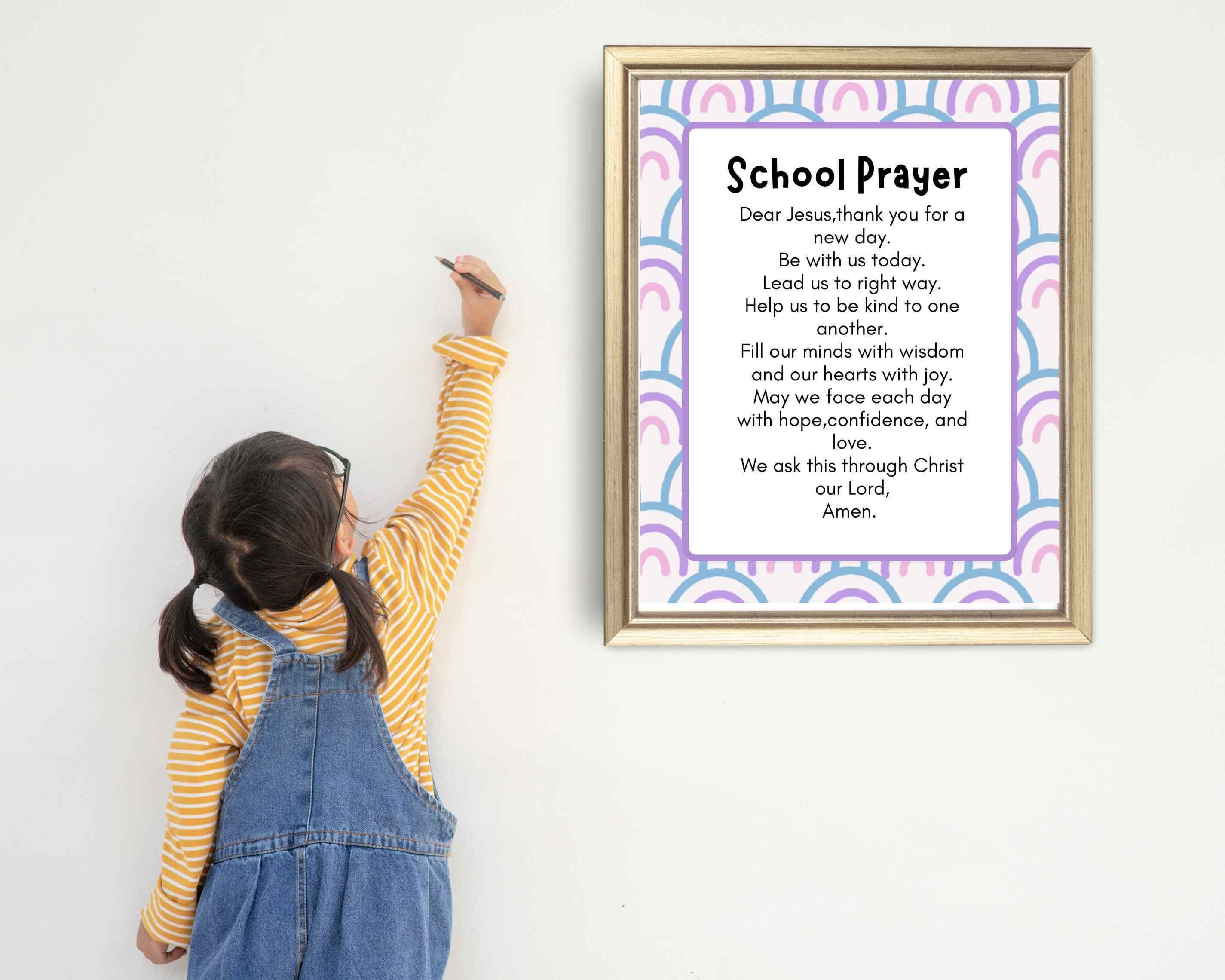 School Prayer Printable: Christian Classroom Decor (digital Download ...
