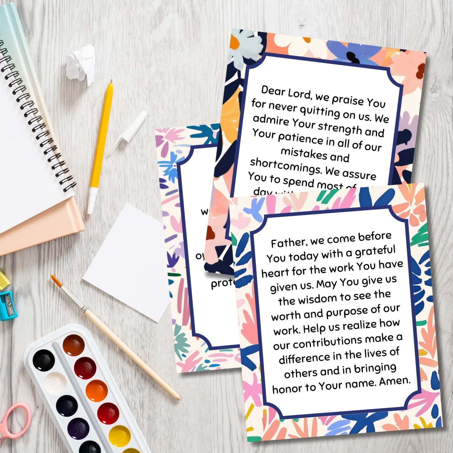 52 Christian Prayer Cards for Women: Printable Scripture (PDF) - Etsy