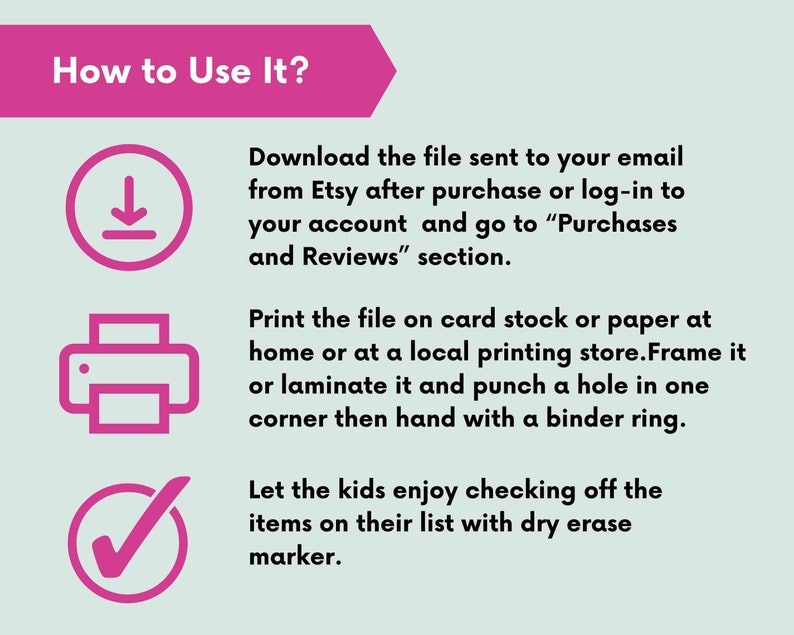 Sunday School Kids Worship Checklist Printable,church Activities for ...