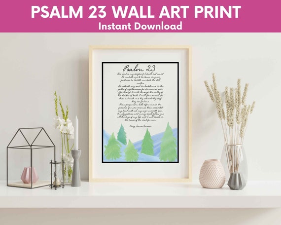 Psalm 23 Kjv Printable