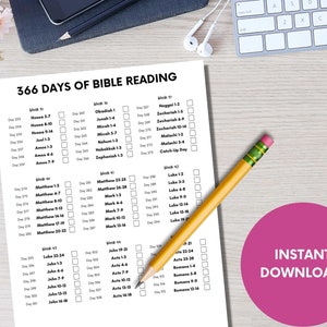 Leap Year 366 Days Old New Testament Printable Bible Reading Plan ...
