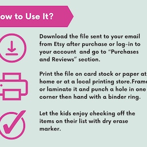 Sunday School Kids Worship Checklist Printable,church Activities for ...