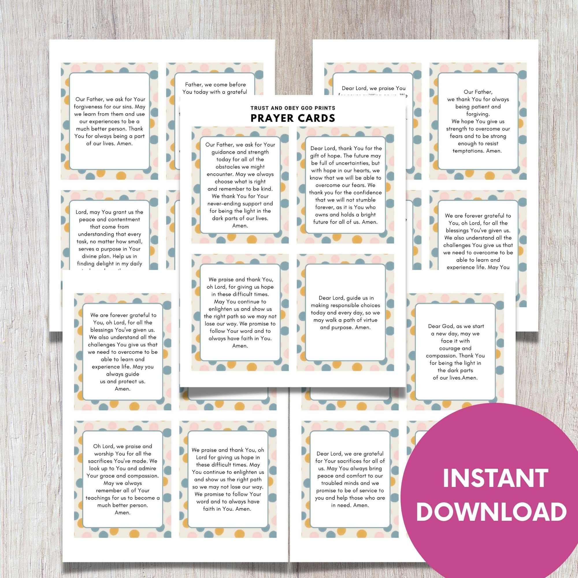 Printable Scripture Prayers