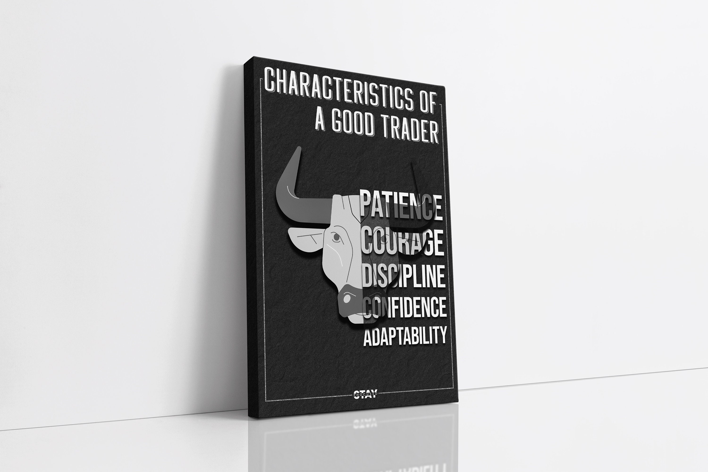 Trader Motivational Wall Art Office Decor Canvas Print, Stock Market ...