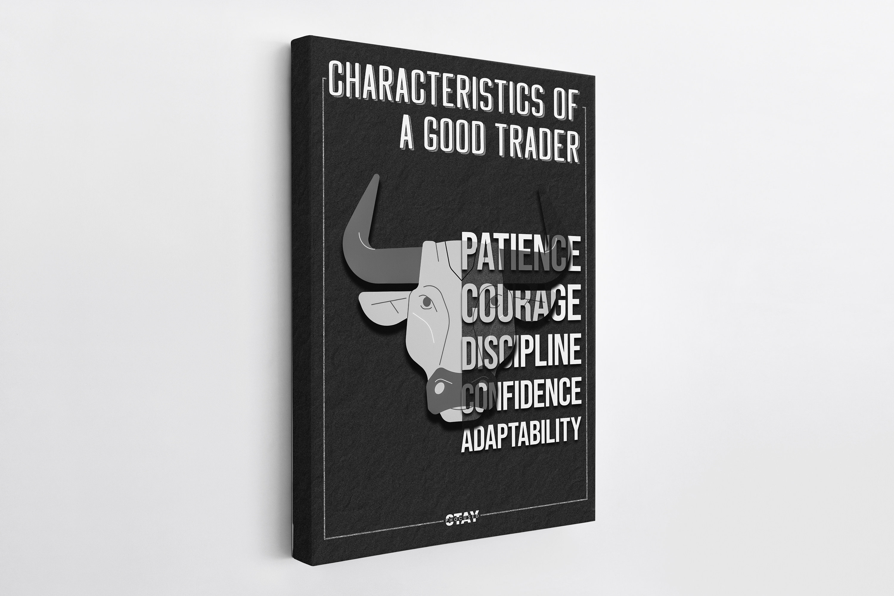 Trader Motivational Wall Art Office Decor Canvas Print, Stock Market ...