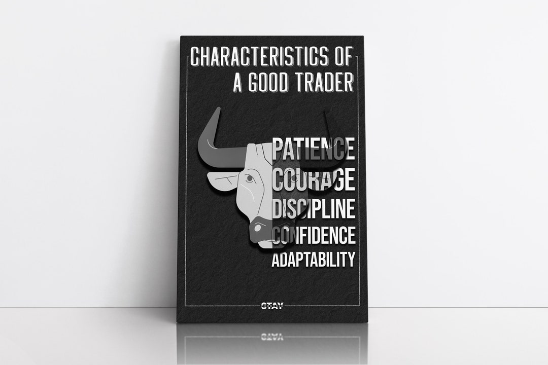 Trader Motivational Wall Art Office Decor Canvas Print, Stock Market ...