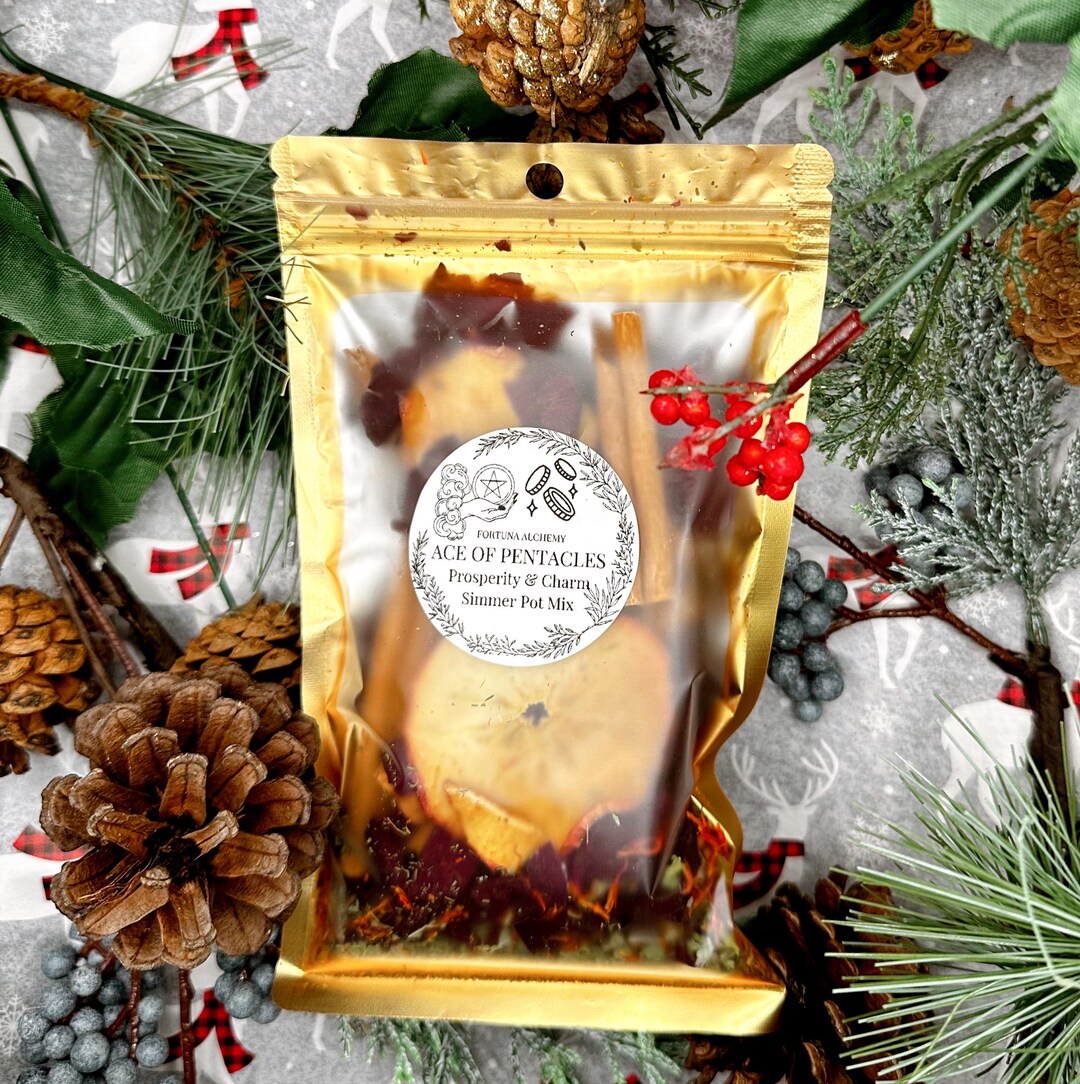 Ace of Pentacles Prosperity & Charm Simmer Pot Mix by Fortuna Alchemy ...