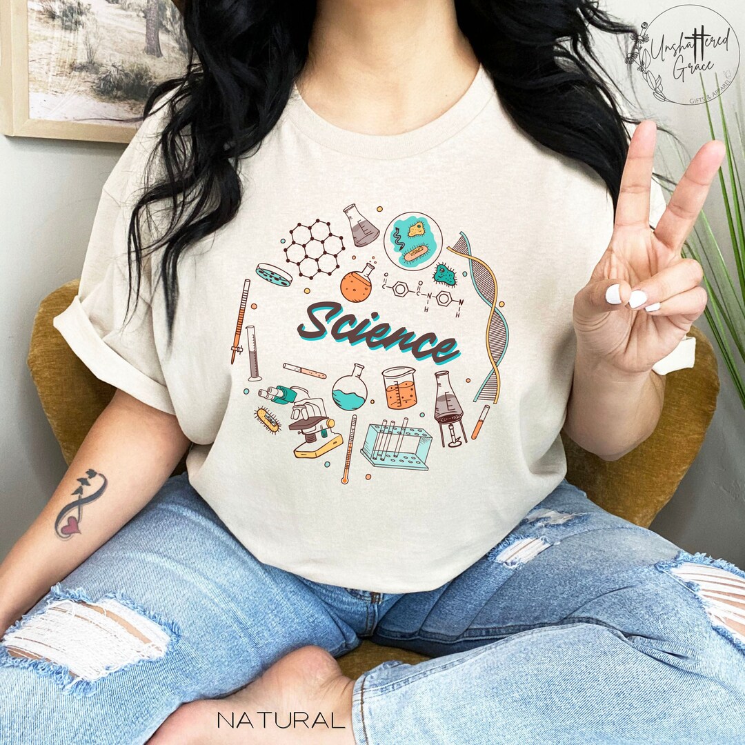 Science Elements Graphic Collage Tshirt, Science Teacher Shirt, Back to ...
