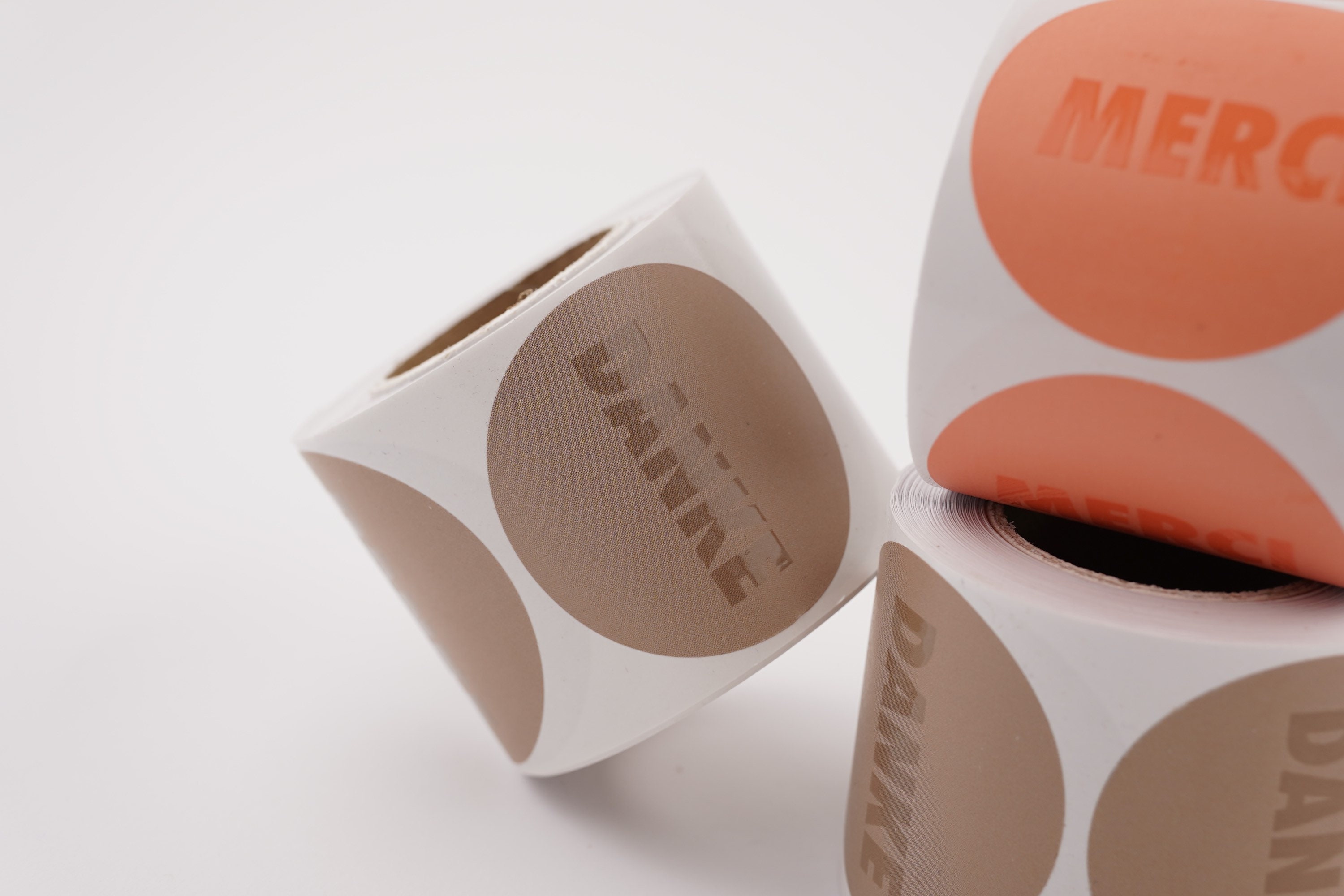 Sticker MERCI and THANK YOU in the Color Beige I Coral - Etsy