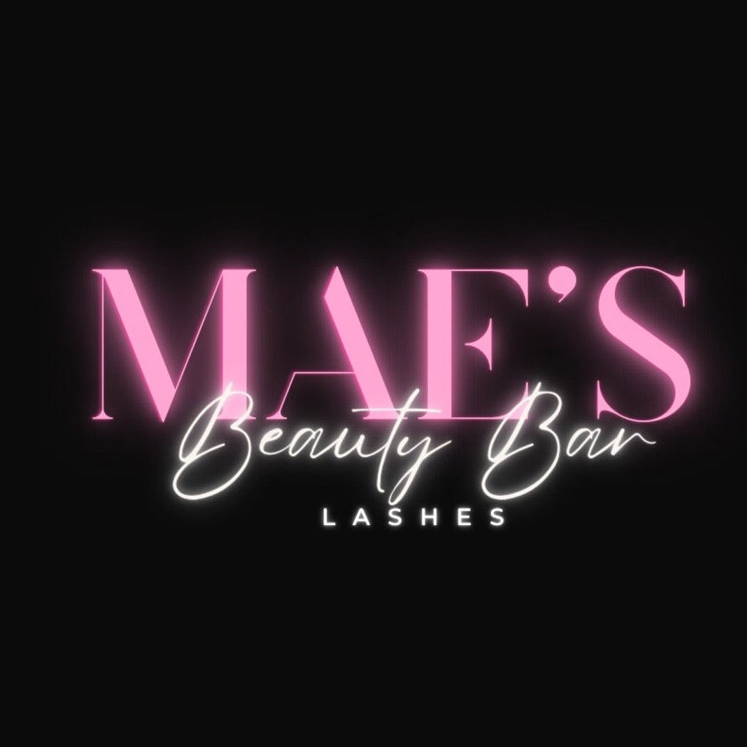DIY Logo – a Pink Neon Small Business Logo Design Tailored for Lash ...