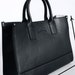 Genuine Leather Handbag: Minimalist Black Shoulder Bag - Etsy