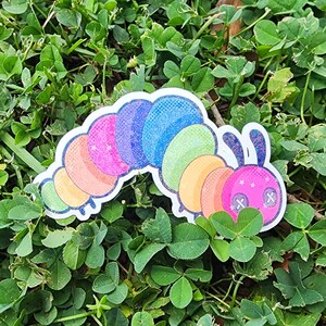 Rainbow Critter Calipitter Vinyl Sticker Aesthetic Bug Cute Sticker - Etsy