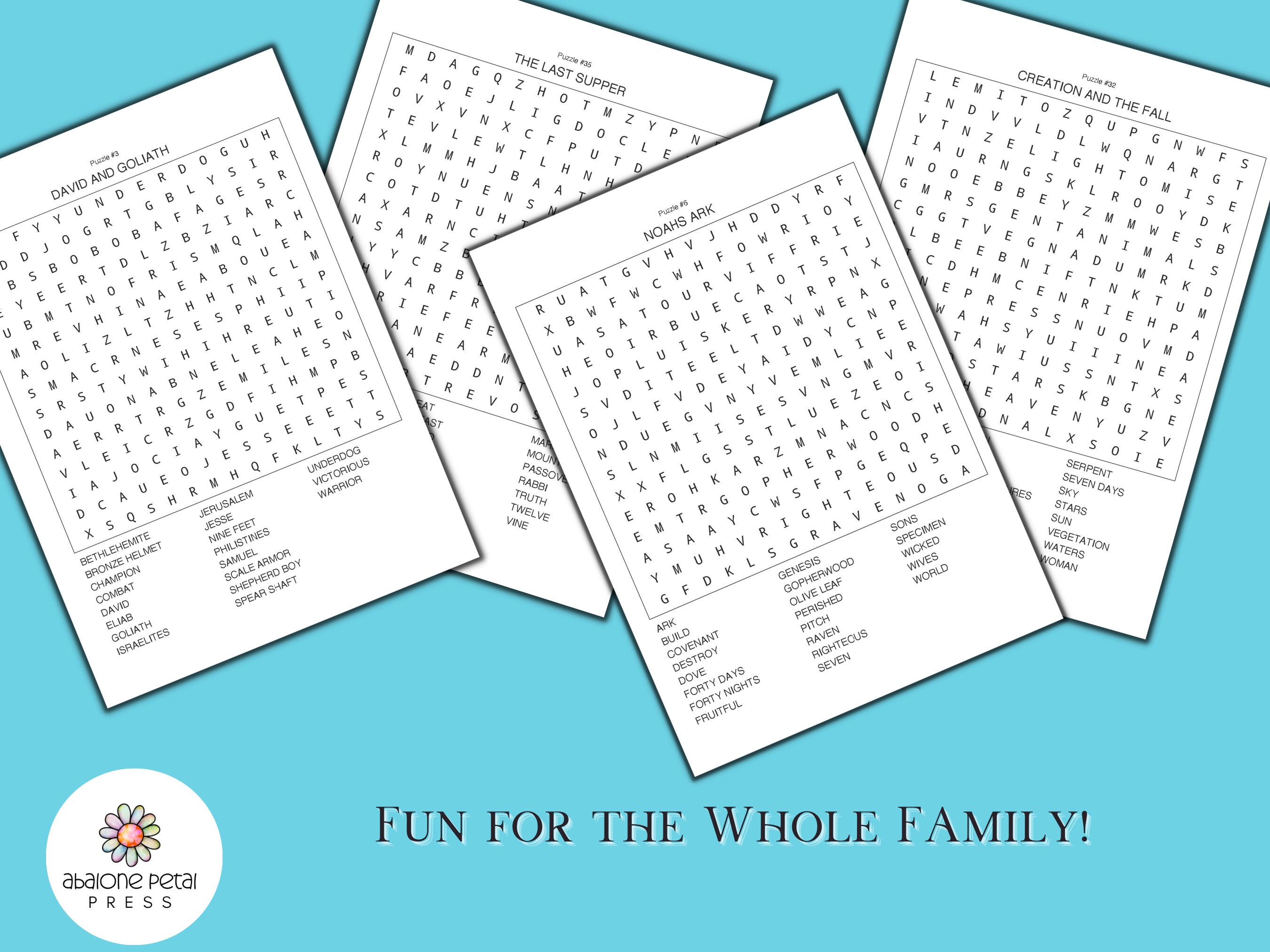 Bible Story Word Search for Everyone, Christian Word Search, Kids ...