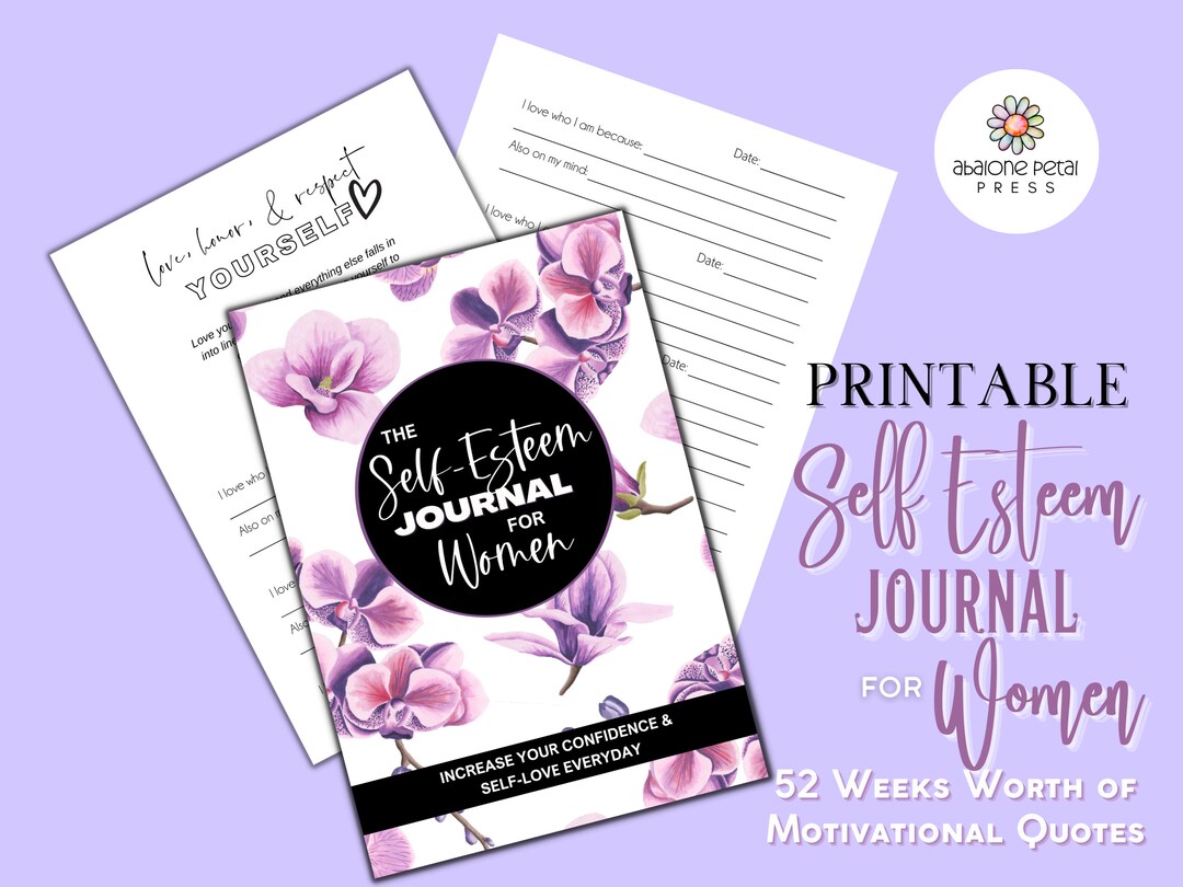 Women's Self-esteem Journal Printable, Journal Pdf to Help Build ...